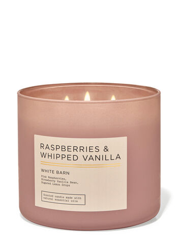 Buy Raspberries & Whipped Vanilla 3-Wick Candle Online | Bath & Body ...